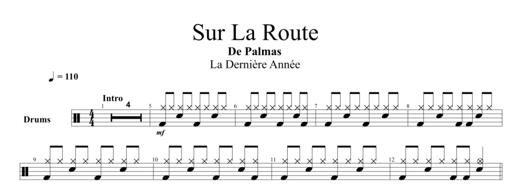 Sur La Route – Hellodrumscores