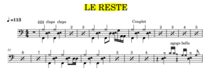 LE RESTE – Clara Luciani – Hellodrumscores